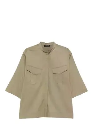 Barbara Bui Band-collar Shirt - Green
