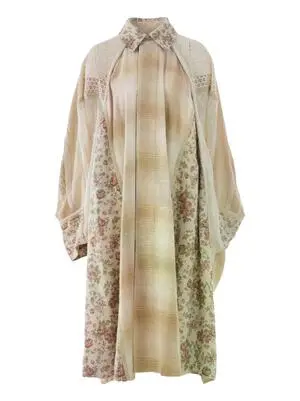 COMMUNS Floral-print Coat - Neutrals