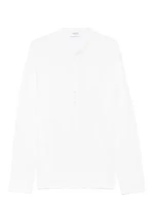 LANEUS Button-up T-shirt - White