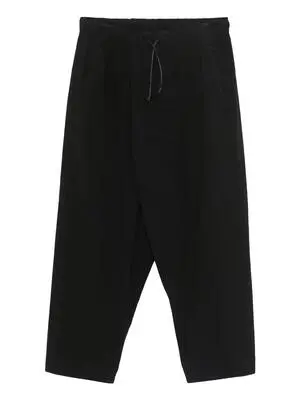 Transit Cotton Cropped Trousers - Black