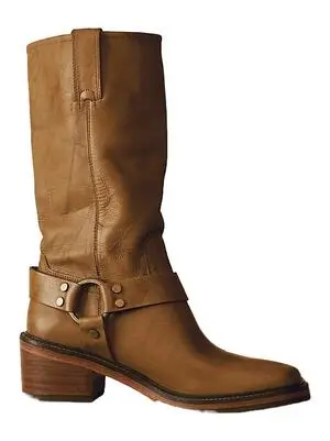 THE FRYE COMPANY Kate Harness Boots Light Sand