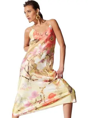 Natori Print Slip Dress - Floral