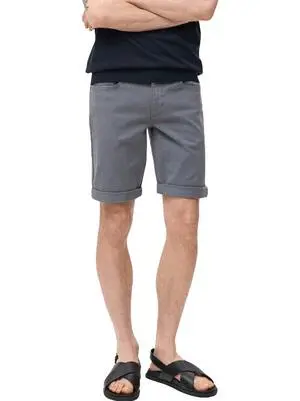 Mango Denim Bermuda Shorts - Indigo Blue