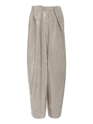 Stella McCartney Crystal-embellished Balloon Pants - Silver