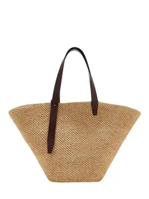 Lié Studio Lié Studio The Bianca Large Raffia Tote Bag Brown