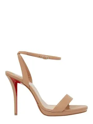 CHRISTIAN LOUBOUTIN 120mm Miss Z Leather Sandals - Blush