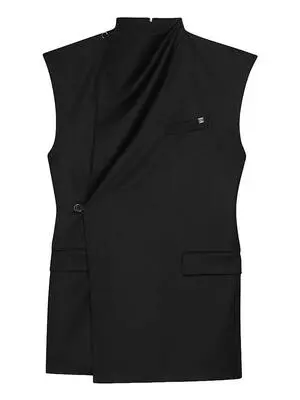 Helmut Lang Sleeveless Blazer-inspired Mini Dress - Black