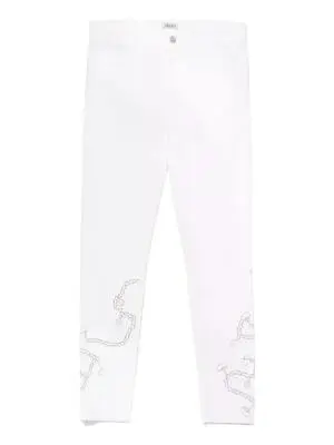 Liu Jo Rhinestone-embellished Jeans - White