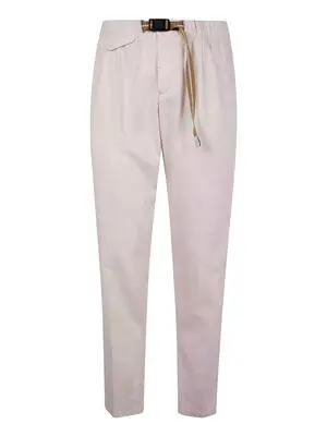 WHITE SAND Straight-leg Trousers - White