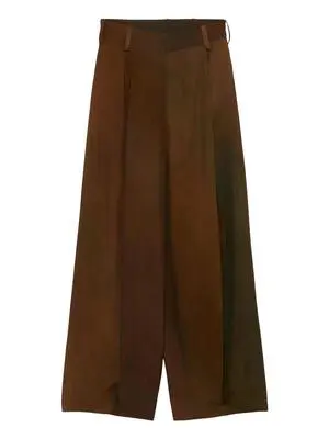 UMA WANG Pleated Trousers - Brown