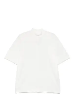 Issey Miyake High-neck T-shirt - White