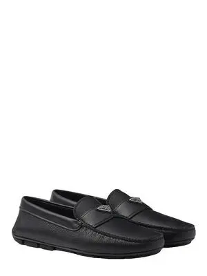 Prada Leather Drivers - Black