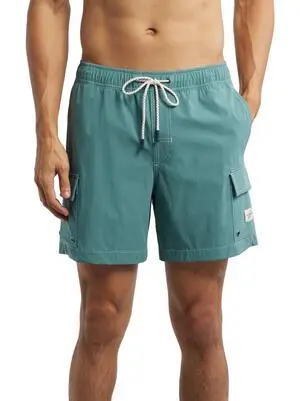 FAIR HARBOR Breaker Water Repellent Swim Trunks - Seapine