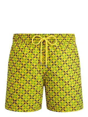 Vilebrequin Embroidered Swim Trunks Limited Edition - Yellow