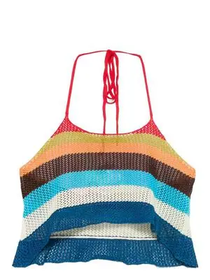 Dsquared2 Knitted Halterneck Top - Blue