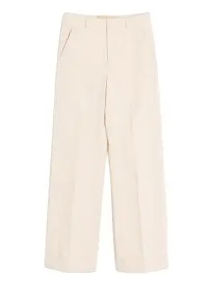 Valentino Garavani Cuffed Cotton Canvas Trousers - Shell