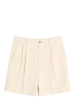 Valentino Garavani Cotton Canvas Cuffed Bermuda Shorts - Shell