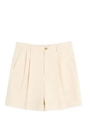 Valentino Garavani Cotton Canvas Cuffed Bermuda Shorts - Shell