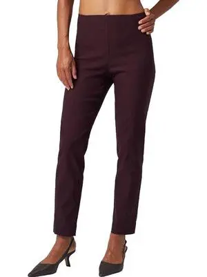 FRANNE GOLDE Franne Golde Slim Ankle Pant Black Cherry