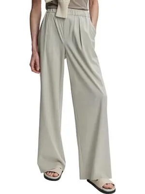 Varley Kayson Wide Leg Trousers - Sage Grey