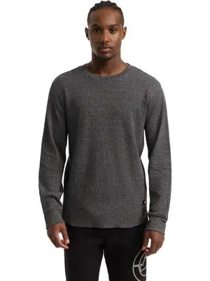 ECKO UNLTD. Pinch Me Thermal Top - Black Marled