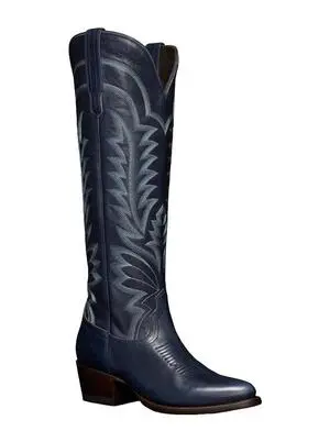 Tecovas The Abby Western Boot - Navy
