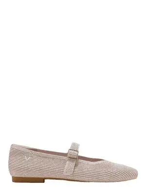 Vivaia Margot Mary-jane Square-toe Ballet Flats - Rose Gold