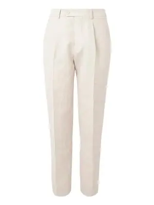 Zegna Slim-fit Straight-leg Suit Trousers - Neutrals