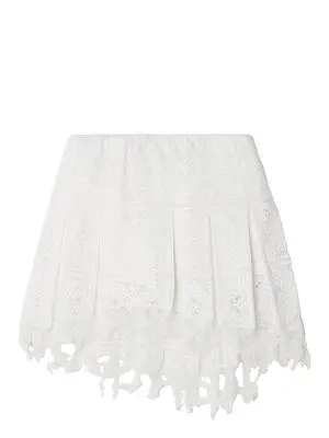 Loewe Broderie Anglaise Mini Skirt - White