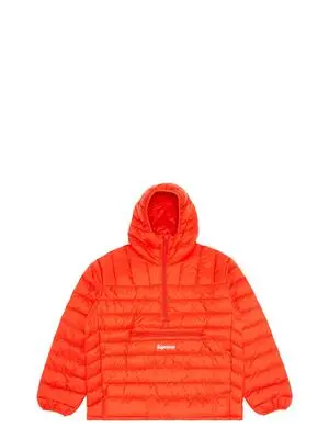 Supreme Supreme Micro Down Half Zip Hooded Pullover Orange