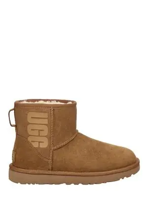 UGG Classic Mini Boots With Rubber Logo - Brown