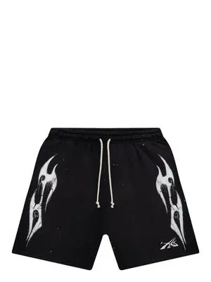 HELLSTAR Spiderweb Sport Logo Shorts - Black