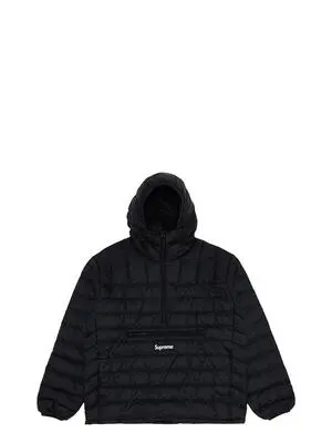 Supreme Micro Down Half Zip Hooded Pullover - Black