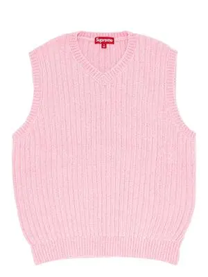 Supreme Chenille Sweater Vest - Pink