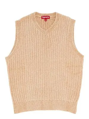Supreme Chenille Sweater Vest - Tan