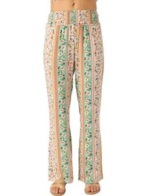 O'Neill Jonie Cora Floral Wide Leg Pants - Tapioca