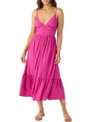 O'Neill Pilar Midi Sundress - Fuchsia