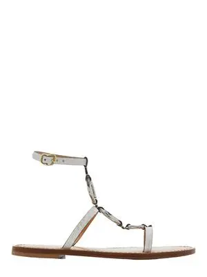 AMANU The Bazaruto Leather Sandals - White