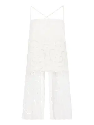 ALL THAT REMAINS Frida Crochet Top - White