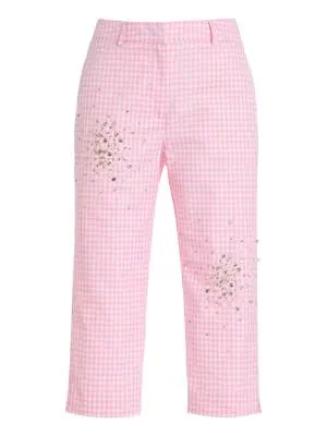 DES_PHEMMES Exclusive Riviera Embellished Capri Pants
