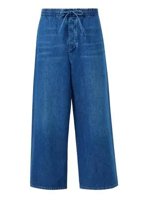 Loewe Paula's Ibiza Cropped Wide-leg Jeans - Blue