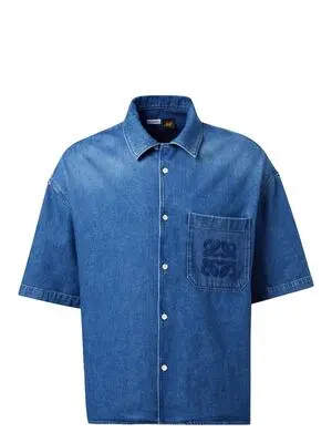 Loewe Denim Bowling Shirt - Blue