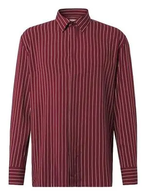 Saint Laurent Striped Shirt - Burgundy