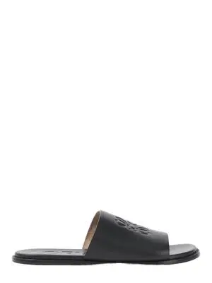 Loewe Loewe Paula's Ibiza Flex Anagram Slides Black