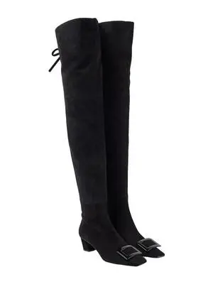 ROGER VIVIER Belle Vivier 45 Over-the-knee Boots - Black