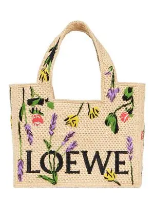 Loewe Paula's Ibiza Small Raffia Tote Bag - Beige