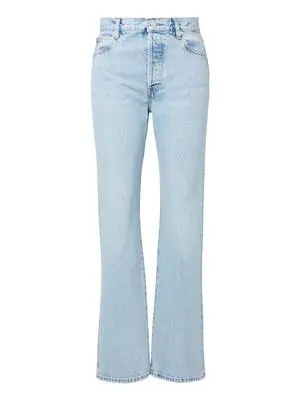 FRAME Staple High-rise Straight Jeans - Blue