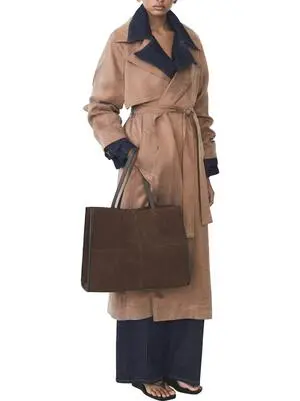 MANGO MANGO Belted Trench Coat