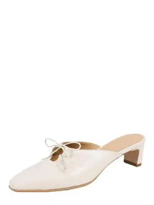 ALOHAS ALOHAS Amar Leather Mules Cream