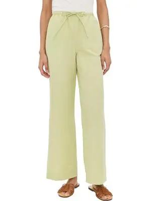 ALIGNE Alara Linen Trousers - Pistachio